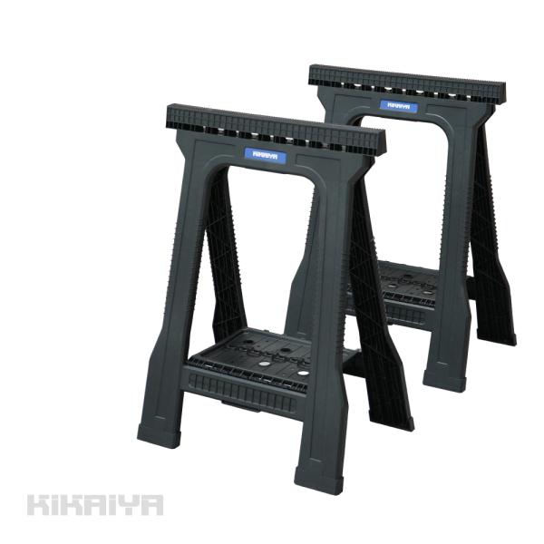 【仕様・状態】■材質:ポリプロピレン■本体重量:3kg/1台■展開サイズ:W580×H800×D405mm■折りたたみサイズ:W580×H820×D53mm/1台■使用荷重:300kg/2台（最大荷重450kg/2台）■梱包箱サイズ:850...