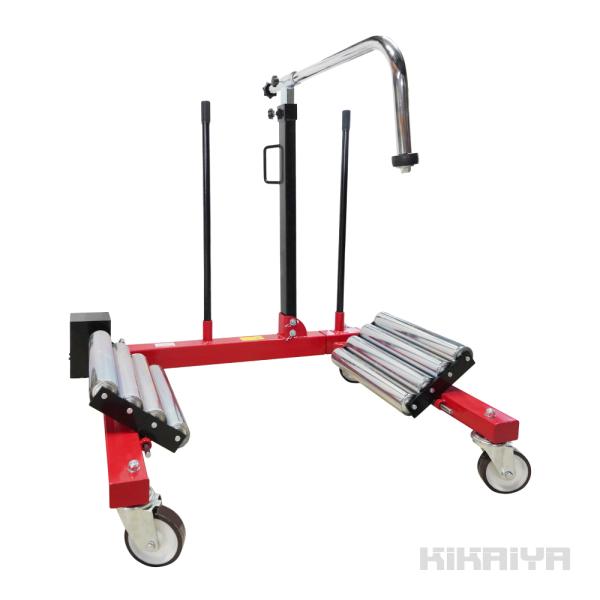 KIKAIYA 超大型ホイールドーリー 手動式品番：TD-5【本体重量】102kg【耐荷重】1.2t【適用タイヤサイズ】Φ1000〜1900mm、幅 760mmまで【キャスター】　幅 38×Φ145mm（ベアリング入り自在キャスター）　ブレ...