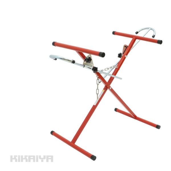 【仕様・状態】■重量:6kg■材質:スチール■耐荷重:60kg■有効作業幅:約380〜960mm■有効作業高:約500〜1040mm■チェーン:径Φ6mm、内幅41mm、外幅53mm、リング数10個■折りたたみサイズ:約1100×580×1...