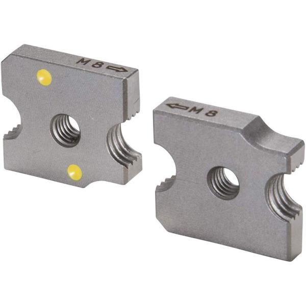 【代引きは通常送料です】ので、メール便・レターパックライトはご利用頂けません。マキタ　全ネジカッタ用替刃　A-669552個1組種類：ミリネジ用(軟鋼・ステンレス用)ネジ径：M8適用モデル：CS103D、SC102D、SC101D※画像はイ...