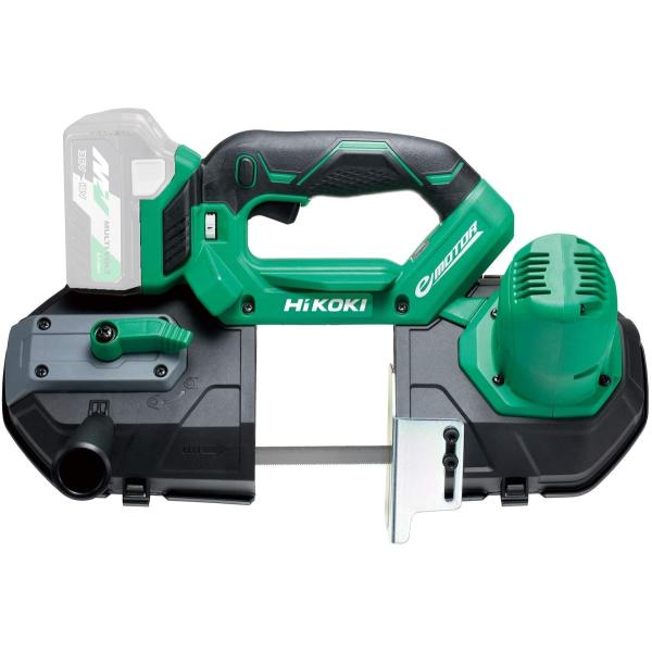 HiKOKI　18V-14.4Vコードレスロータリバンドソー　CB18DBL(NN)2018年10月【日立工機→HiKOKI(ハイコーキ)】へブランド名が変わりました。【セット内容】本体×1帯のこ1本(18山/インチ)×1サイドハンドル×1...