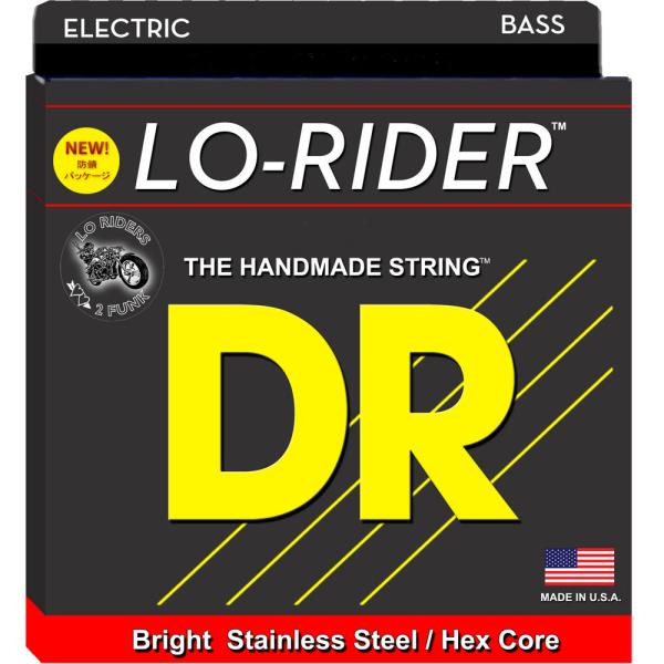 DR Strings LO-RIDER MH5-455STRING MEDIUM: 45-65-85-105-125ローライダーシリーズはハイエンドとローエンドが伸び、より深いサウンドを奏でスラップやタッピングなどの奏法との相性が高く技巧派...