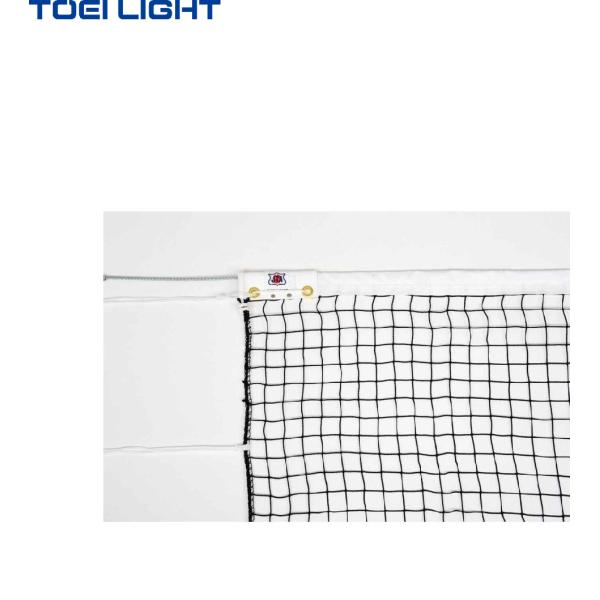 個人宅様への配送が不可の為、お届け先は屋号でお願いいたします。■上部シングルネット(サイドポール無し)　日本テニス協会推薦品（幅106cm×長さ12.7m、網目3.5cm）●材質/ポリエチレン無結節、白帯:ポリエステル●440T/44本●黒...