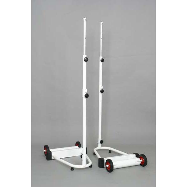 個人宅様への配送が不可の為、お届け先は屋号でお願いいたします。ソフトバレー　インディアカ　バドミントン　支柱●高さ2250、2150、2000、1850、1550mm　●重さ/83kg/組　●主材/40φスチール　●寸法/全長840mm×奥...