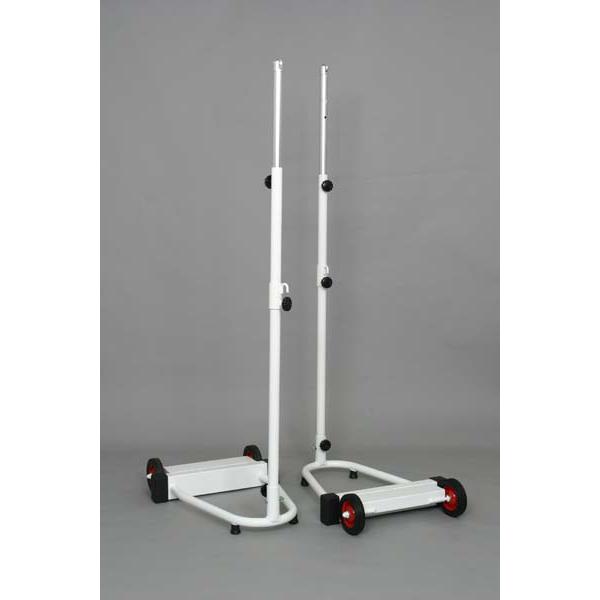 個人宅様への配送が不可の為、お届け先は屋号でお願いいたします。ソフトバレー　インディアカ　バドミントン　支柱●高さ2250、2150、2000、1850、1550mm　●重さ/51kg/組●主材/40φスチール　●寸法/全長790mm×奥行...