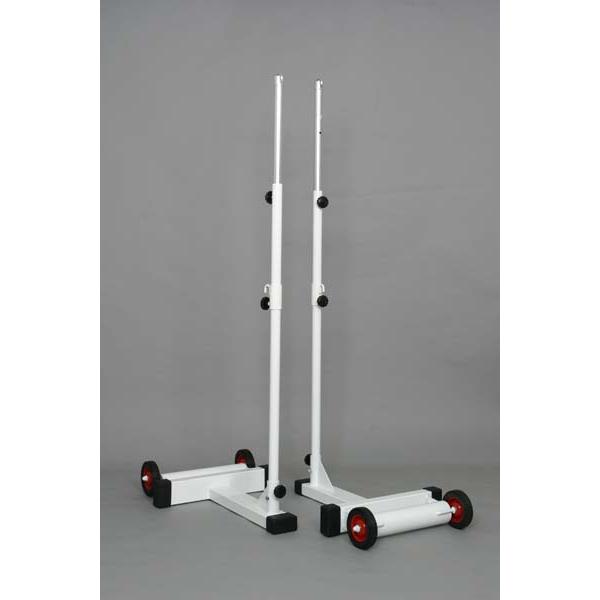 個人宅様への配送が不可の為、お届け先は屋号でお願いいたします。ソフトバレー　インディアカ　バドミントン　支柱●高さ2250、2150、2000、1850、1550mm　●重さ/83kg/組　●主材/40φスチール　●寸法/全長840mm×奥...