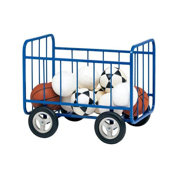 個人宅様への配送が不可の為、お届け先は屋号でお願いいたします。●サイズ/幅90×奥行74×高さ75cm、カゴ部幅90×奥行60×高さ60cm●重さ/16kg●材質/スチール19mm角●ノーパンクタイヤ25cm●バレーボール(5号球)約25個...