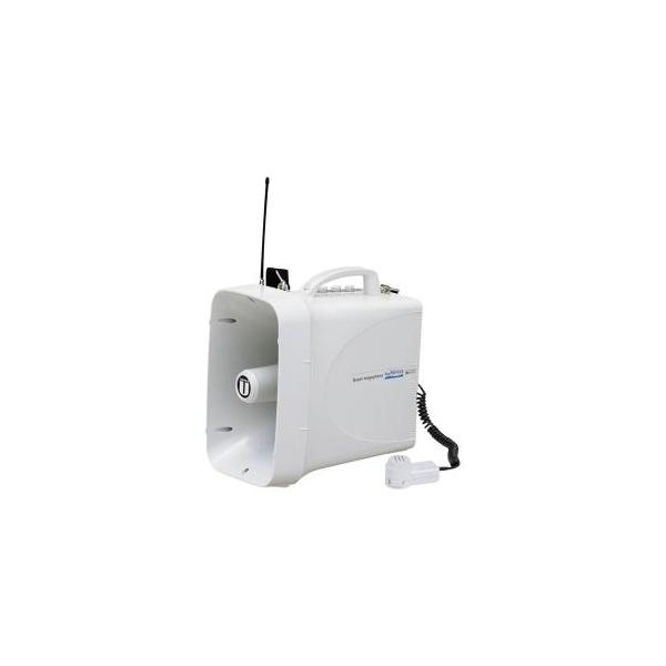 個人宅様への配送が不可の為、お届け先は屋号でお願いいたします。●サイズ/ホーン:幅218×高さ343、全長:350mm●重さ/4kg●電池持続時間(音声):約22時間●音声通達距離:約800m●ワイヤレスチューナー内蔵(300MHz帯シング...