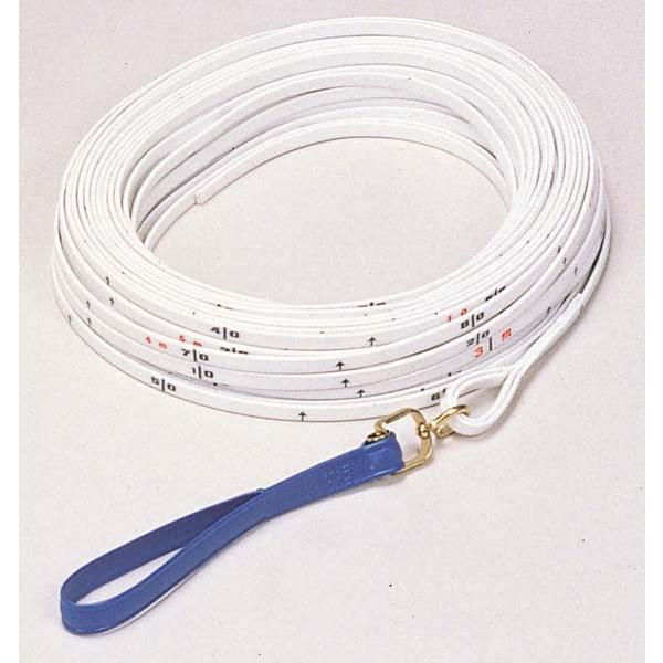 個人宅様への配送が不可の為、お届け先は屋号でお願いいたします。ガラス繊維使用特長・伸び縮みせず、高度の正確性を有しています。・耐久性、耐熱性にすぐれています。・把手に回転式の金具を使用しているので、ロープが捻じれません。●幅/0.6cm●厚...