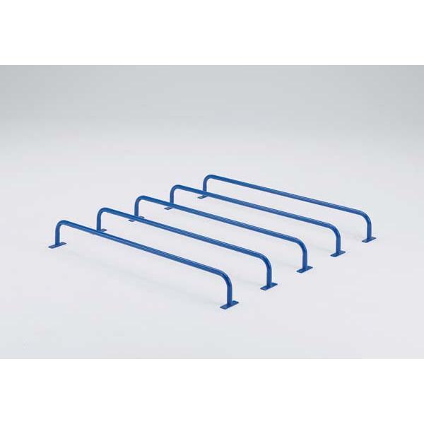 個人宅様への配送が不可の為、お届け先は屋号でお願いいたします。●パイプ径　Φ2.8×幅121×高さ15cm●色：青　5台1組●材質/スチール●重量/1.5kg（1台）●日本製●送料/Kランクこちらの商品はお取り寄せ商品になります。メーカーに...