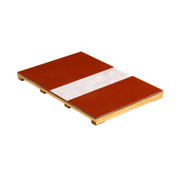 ●サイズ=長さ90cm×幅60cm×高さ5.5cm●自重=14.5kg●材質=主材：上質ラワン材/上面：コンファスATS●底ゴム付●アンツーカー専用のスパイクピンではご使用にならないでください。●日本製●送料無料※沖縄・離島は別途費用がかか...