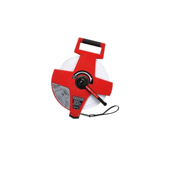 ●サイズ=長さ42.5cm×幅32.4cm×厚さ4.5cm●テープサイズ=幅12mm×厚さ0.48mm（片面目盛付）●自重=1.8kg●材質=ケース：ABS樹脂/テープ：グラスファイバー●巻取り4倍速●フィールドラインガイド付●マレーシア製...