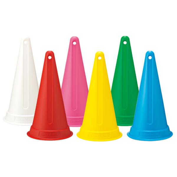 人気の秘密は丸ベースと6色展開のバリエーション綺麗な円錐ラインとデザインがグラウンドの脇役以上の存在感ベースプレートが丸いので曲線コーナーに置いても走者のじゃまになりにくく周りやすい。●高さ65cm×底直径36cm ●重量：1.2kg ●材...