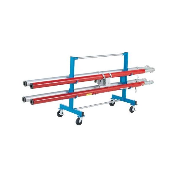 こちらの商品は法人様限定になります。お届け先は屋号でお願い申し上げます。●サイズ=長さ51cm×幅114cm×高さ89cm●自重=15kg●材質=スチール●バレー支柱2組運搬可能●支柱の傷防止に支柱止めフックにビニールカバー付●直径10cm...