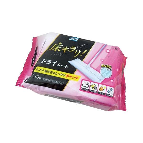 ホコリ、髪の毛もしっかりキャッチ！購入単位：1パック配送種別：在庫品Yahoo 通販 4589506154104 LD-413 LD413 1M9414 ライフ堂 クリンクル くりんくる 床キラリ ドライシート 30枚入 フローリング用 フ...