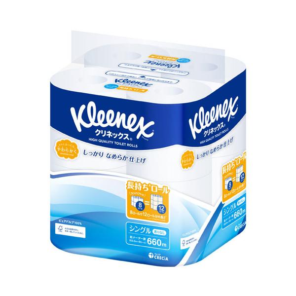 パルプの配合にこだわったなめらかな肌触り。購入単位：1パック配送種別：在庫品Yahoo 通販 4901750182731 1M9416 日本製紙クレシア クリネックス コンパクト シングル 8ロール 114mm×82.5m 家庭紙 消耗品 ...