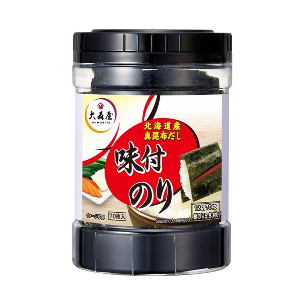 国産海苔使用！便利な卓上タイプです。購入単位：1個配送種別：在庫品Yahoo 通販 4901191231371 SH1497 sh1497 9C2680 9c2680 大森屋 味付のり卓上 12切 70枚入 おおもりや のり 味付けのり 味...