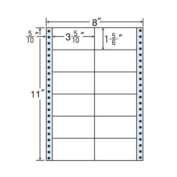 製品の安定と使い易さを追及し、種類も多く取り入れた最も普及しているタイプです。購入単位：1箱(500折6000枚)配送種別：直送品 代引不可 返品不可 配送日時指定不可Yahoo 通販 OA用紙 ラベル用紙 連続用紙タイプ レギュラータイプ...