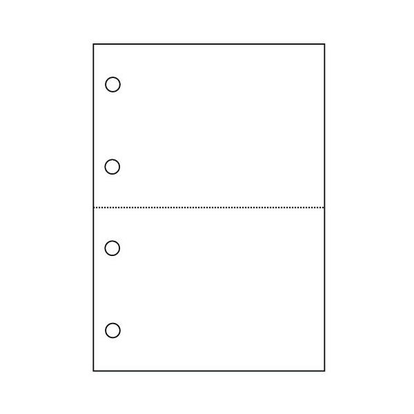 帳票や伝票作りに最適！購入単位：1ケース(500枚×2)配送種別：在庫品Yahoo 通販 1M3971 9I2102 レーザープリンター用帳票用紙 A4 2面 4穴 1000枚 KN2400 オフィス用品 OA用紙 帳票用紙 帳票 プリンタ...