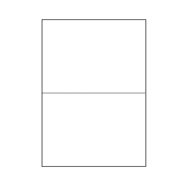 帳票や伝票作りに最適！購入単位：1ケース(500枚×2)配送種別：在庫品Yahoo 通販 1M3973 9I2104 レーザープリンター用帳票用紙 A4 2面 穴無し 1000枚 KN2000 オフィス用品 OA用紙 帳票用紙 帳票 プリン...