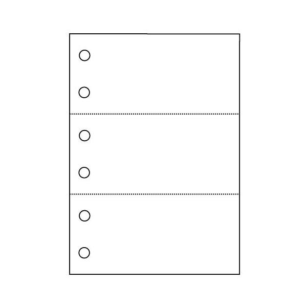 帳票や伝票作りに最適！購入単位：1ケース(500枚×2)配送種別：在庫品Yahoo 通販 1M3974 9I2105 レーザープリンター用帳票用紙 A4 3面 6穴 1000枚 KN3600 オフィス用品 OA用紙 帳票用紙 帳票 プリンタ...