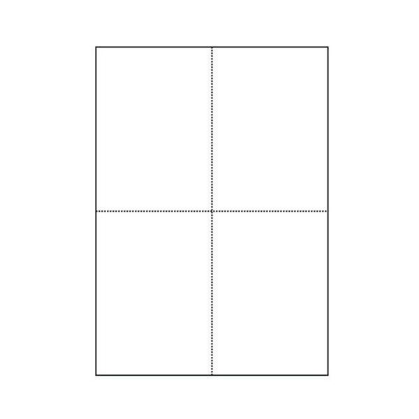 帳票や伝票作りに最適！購入単位：1ケース(500枚×2)配送種別：在庫品Yahoo 通販 1M3978 9I2108 レーザープリンター用帳票用紙 A4 4面 穴無し 1000枚 KN4000 オフィス用品 OA用紙 帳票用紙 帳票 プリン...