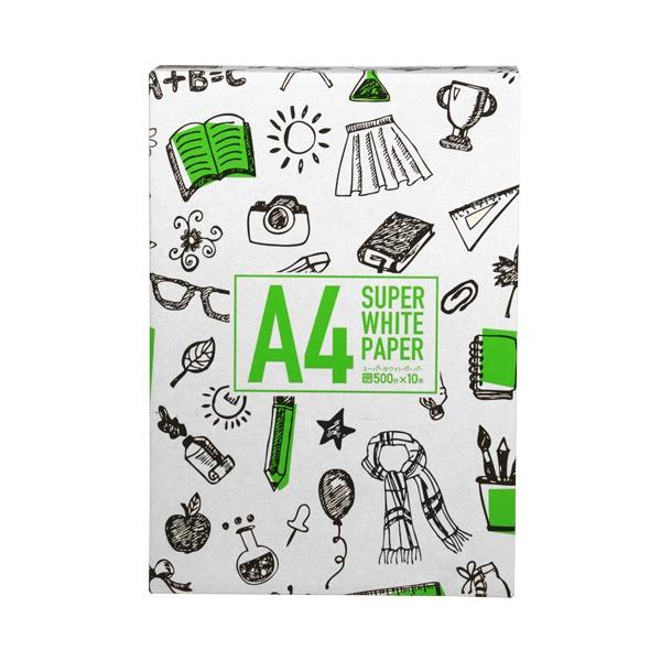 購入単位：1冊配送種別：在庫品Yahoo 通販 OA用紙 コピー用紙 A4サイズ 白色度90％以上 すーぱーほわいとぺーぱー A4 500まい 1m6808 9I2569 PPC用紙 PPCペーパー 高白色コピー用紙 冊売り 共用紙 グリー...