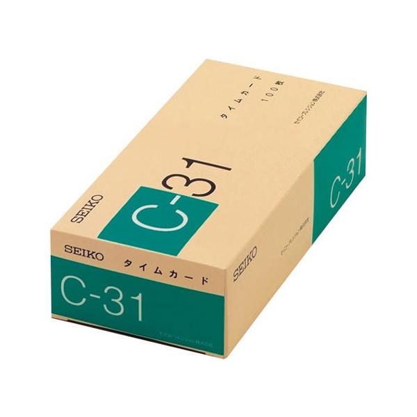 セイコープレシジョンのタイムカード「C31カード」です。購入単位：1箱（100枚）配送種別：在庫品Yahoo 通販 4974289490059 SE0008 9K0511 C-31 C31 セイコープレシジョン セイコー せいこー SEIK...