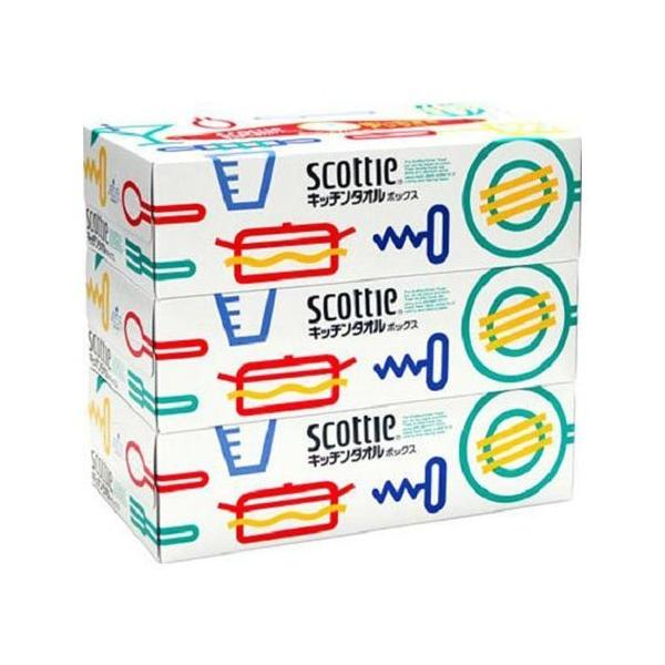 片手で取れる使いやすいポップアップ式。ボックスタイプで衛生的。購入単位：1パック(3個)配送種別：在庫品生活消耗紙 片手で取れるペーパー 拭き掃除 油ふき取り キッチンペーパー 油掃除 油激吸収 水激吸収 水ふき取り 厚手 1m6484 9...