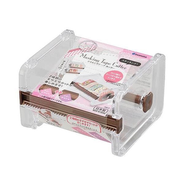 購入単位：1個HA2091 4905596412182 4121 マスキングテープカッター クリア マスキングテープ テープカッター デコレート デコレーション 雑貨 収納雑貨 デスク整理 スタッキング マステ テープボックス イノマタ化学...