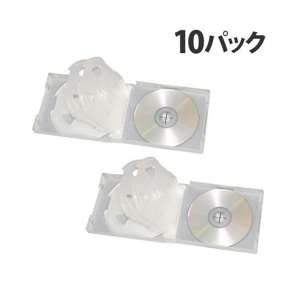 割れにくくて軽い、ジャケットカバー付のCD＆DVDソフトケース！購入単位：1箱(10パック)配送種別：在庫品Yahoo 通販 4906137679910 HA2325 ha2325 CD＆DVD ソフトケース 10枚収納 クリア 和泉化成 ...