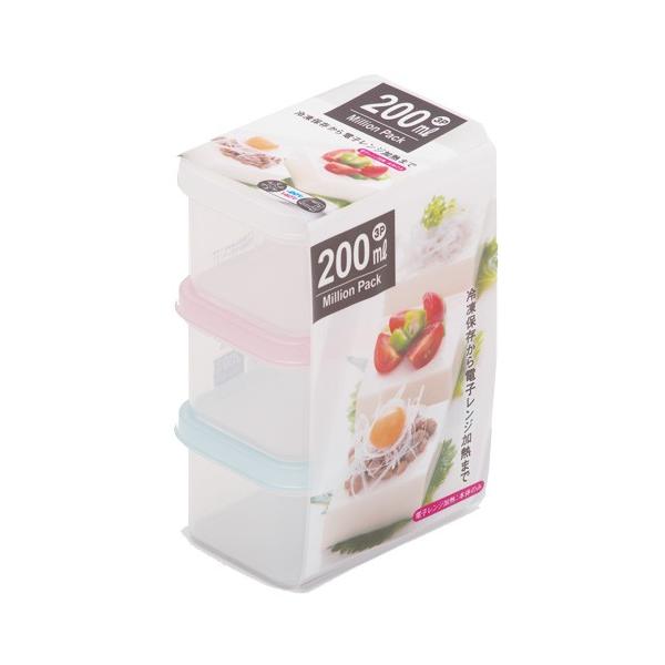 購入単位：1セット（3個）HB1036 山田化学 容器 保存 ほぞん 保存容器 ほぞんようき 御飯 ご飯 ごはん キッチン用品 きっちんようひん 台所用品 だいどころようひん キッチン雑貨 きっちんざっか 05260