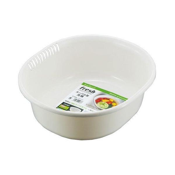 購入単位：1個4973430020367 HB1426 HB1426 サナダ精工 オーバル型洗い桶 5.3L ホワイト キッチン用品 キッチングッズ 洗い桶 野菜洗い 野菜洗浄 オーバル 楕円 楕円形 野菜桶