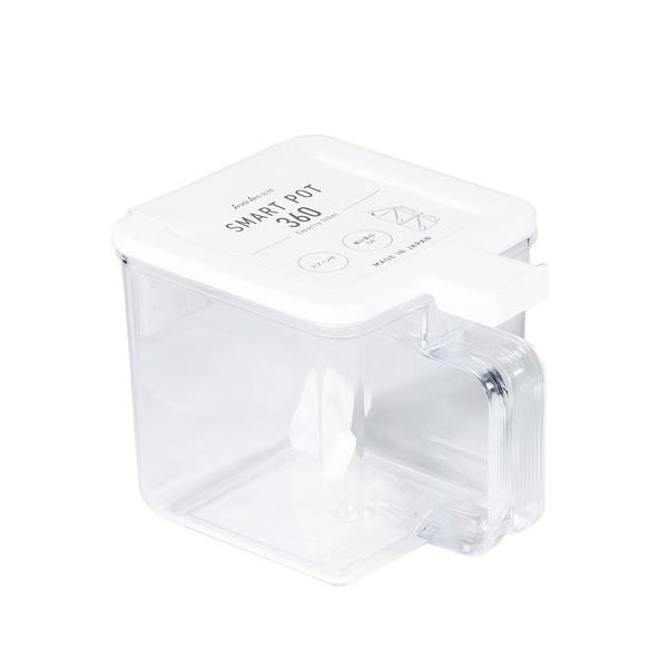 シンプルなデザインの調味料ポット。購入単位：1個配送種別：在庫品Yahoo 通販 4973430023245 HK0430 サナダ精工 さなだ精工 さなだせいこう サナダ スマートポット360 スプーン付 ホワイト D5085 d5085 ...