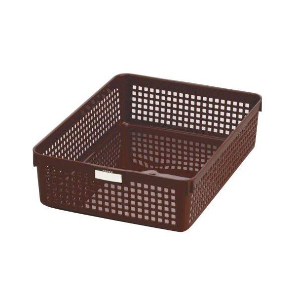 購入単位：１個バスケット 収納 雑貨 均一価格 小物入れ かご 整理整頓 デスク 文具 本 雑誌 新聞 CD DVD 漫画 ファイル 書類 FM4470 A4 バスケット ブラウン オフィス 会社 トレー トレイ とれい ばすけっと まとめ...