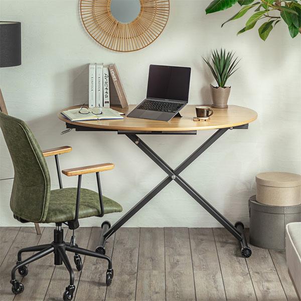 折りたたみ式天板の昇降テーブル。購入単位：1台配送種別：直送品 代引不可 返品不可 配送日時指定不可Yahoo 通販 4954324093001 J02730 東馬 tohma とうま とーま トウマ トーマ アイルス AILS 昇降テーブ...