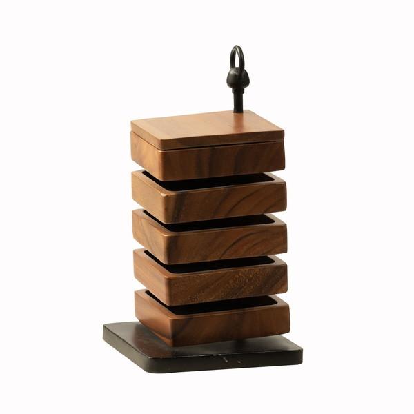 天然木の質感とシルエットが特徴的な小物入れ。購入単位：1個配送種別：直送品 代引不可 返品不可 配送日時指定不可Yahoo 通販 4985155217724 JA2297 東谷 あづまや あずまや AZUMAYA 木製 アクセサリーケース ...