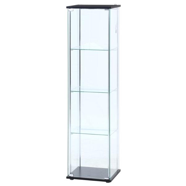 LEDライトが付いたガラスケース。購入単位：1台配送種別：直送品 代引不可 返品不可 配送日時指定不可Yahoo 通販 4953980994905 JF0587 不二貿易 ふじぼうえき FUJI ガラスコレクションケース 4段 LED ブラ...