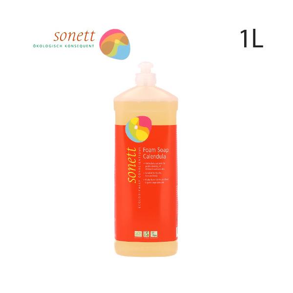 水と自然を守るオーガニック洗剤・ソネット。泡で出るタイプのハンドソープ。購入単位：1個配送種別：在庫品Yahoo 通販 KS4343 ソネット フォーミングハンドソープ カレンドラ 1L Sonett ドイツ ブランド 日用品 消耗品 エコ...