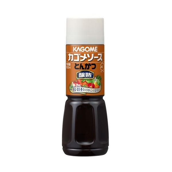 まろやかなコクと、とろりとしたソフトな口当たりが特長のとんかつソースです。購入単位：１本配送種別：在庫品Yahoo 通販 食品飲料・産直グルメ 調味料 ソース・ケチャップ・たれ かごめ じょうじゅくそーす とんかつ 500ml 粉ものフェア...
