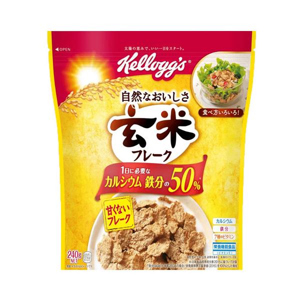 玄米フレークをかけて、もっとおいしくヘルシーに！購入単位：1袋配送種別：在庫品Yahoo 通販 4901113948059 SH6232 食品 しょくひん 健康食品 健康 健康管理 朝食 朝活 デザート おやつ トッピング シリアル ケロッ...