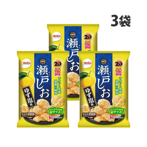 サクッとやわらか食感の瀬戸の汐揚を爽やかなゆず風味に仕上げました。購入単位：1セット(3袋)配送種別：在庫品Yahoo 通販 4901336539454 SH9130 栗山米菓 瀬戸しお ゆず塩 76g×3袋 くりやまべいか 栗山 くりやま...