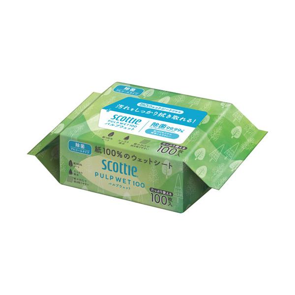 サステナブルな紙100％のウェットシート。購入単位：1個配送種別：在庫品Yahoo 通販 4901750770570 SK8278 日本製紙クレシア 日本製紙 クレシア スコッティ SCOTTIE scottie すこってぃ ウェットティシ...