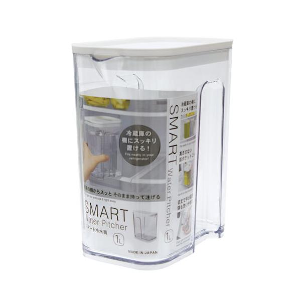 冷蔵庫にスッキリ置けるコンパクトな冷水筒！購入単位：1個配送種別：在庫品Yahoo 通販 4956810806225 SK8544 小久保工業所 スマート冷水筒 ホワイト 1L KK-622 耐冷 耐熱 ピッチャー 冷蔵庫 シンプル 日本製...