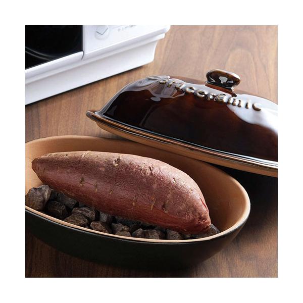 電子レンジで手軽においしく焼きいもが作れる！購入単位：1個配送種別：在庫品Yahoo 通販 4972940150205 SK8703 カクセー かくせー Kakusee Graceramic グレイスラミック 陶製 焼きいも器 GC-04 ...