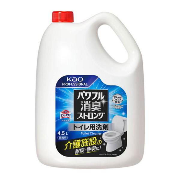 便器内から便座・床まで使える！購入単位：1個配送種別：在庫品Yahoo 通販 4901301447180 SK9278 花王 パワフル消臭ストロング トイレ用洗剤 業務用 4.5L kao パワフル 消臭ストロング 消臭 ストロング 強力 ...