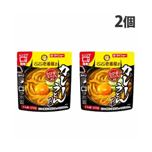 とび辛スパイス使用。野菜の旨みと鰹だしを加えたコク深い味わい購入単位：1セット(2個)配送種別：在庫品Yahoo 通販 4904621043568 SY1003 ダイショー CoCo壱番屋 カレーうどんつゆ 250g×2個 食品 しょくひん...