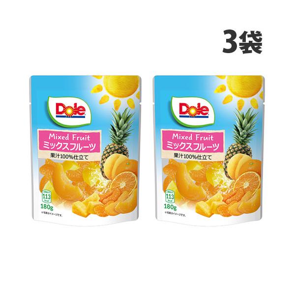 ドールこだわりの果物を使用したフルーツパウチ！購入単位：1セット(3袋)配送種別：在庫品Yahoo 通販 4935850104911 SY3938 ドール フルーツパウチ ミックスフルーツ 180g×3袋 食品 しょくひん 製菓 製菓材料 ...