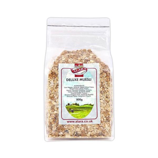 忙しい朝にうれしいヘルシーフード！栄養バランスのとれたミューズリー。購入単位：1袋配送種別：在庫品Yahoo 通販 4972222204909 SY4617 アララ デラックス ミューズリー 800g あらら ALARA デラックスミューズ...