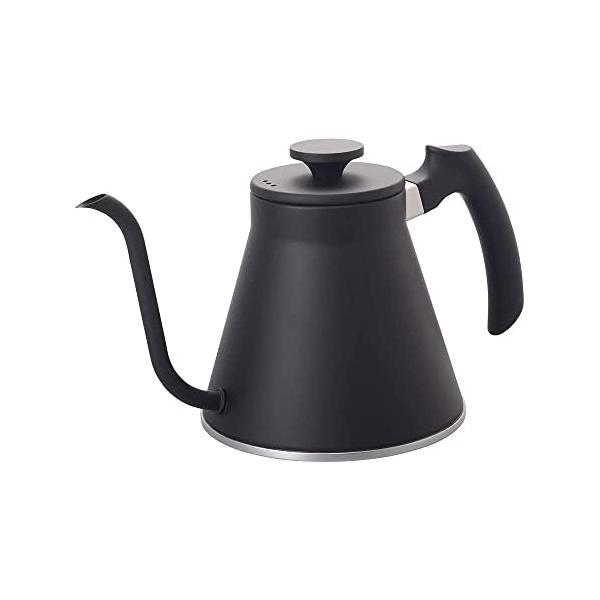 フィットブラック/1.2 L/CD - Hario Fit V60 Drip Kettle Black・Color:ブラックSize:1.2 LStyle:フィット・パッケージ個数:1・【おいしいコーヒーを淹れるために】思ったところにお湯を...